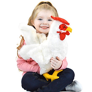VIAHART Heidi The Hen - 16 Inch Large Chicken Stuffed Animal Plush Rooster - by TigerHart Toys