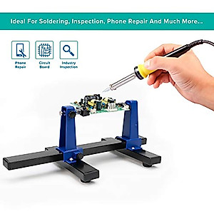 AmScope - Adjustable Circuit Board Holder and Clamping Kit, PCB Holder Frame - Multipack - 10 Pieces