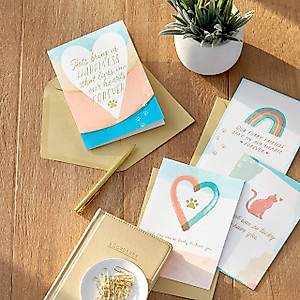 Hallmark Pet Sympathy Cards Assortment, Hearts and Rainbows (16 Cards and Envelopes)