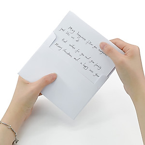 VANRA White Blank Greeting Cards with Envelopes 4.25x5.5 100 Pack White Cardstock with A2 Envelopes Bulk Self Seal for DIY Thank You Cards, Wedding Invitations Cards