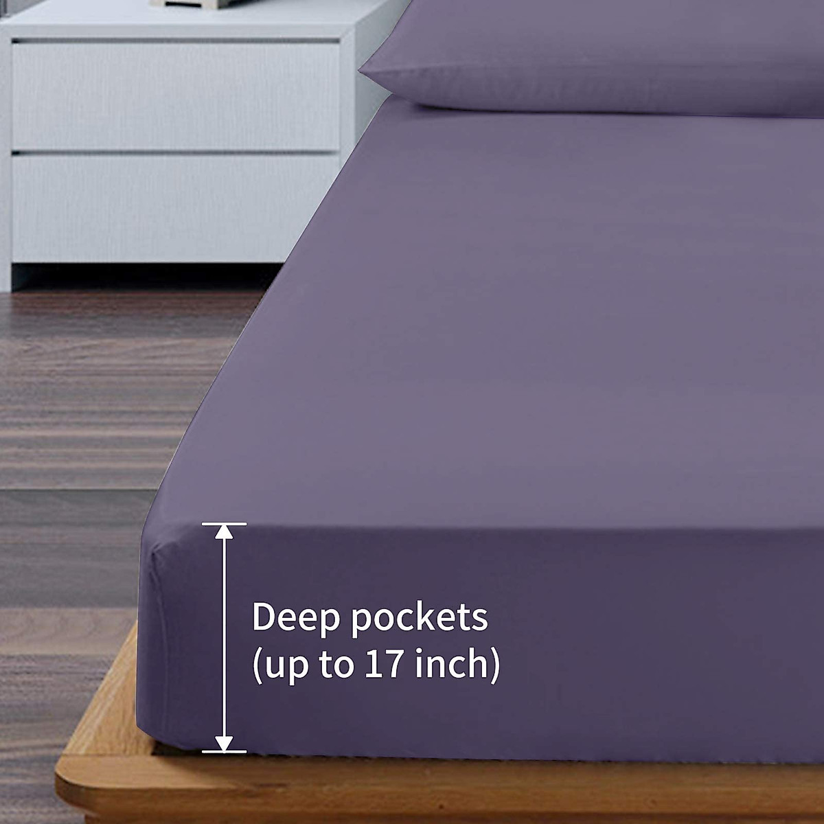 Twin Size Bed Sheets Set - - 1800 Thread Count Deep Pocket to 14 inches Mattress 3 Piece - Premium Bedding Sheets & Pillowcases Collection - Extra Soft