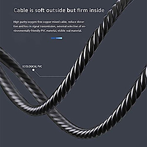 canpur IEM in Ear Monitor Earphones for Musician, Wired 1DD in-Ear Dynamic Headphones IEM HiFi Earphone with 0.8mm 2 Pin 3.5mm L-Plug Cable, in Ear Monitor Headphones for Singer/Audiophile(Deep Blue)