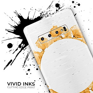 DesignSkinz Karamfila Yellow & Gray Floral V13 Protective Vinyl Decal Wrap Skin Cover Compatible with The Samsung Galaxy S20 (Screen Trim & Back Glass Skin)