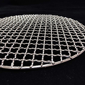 Turbokey Cooling Rack Dia 7" Round Stainless Steel Cross Wire Barbecue Carbon Baking Net Grill Pan Grate for Instant Pot/Pressure Cooker/Oven (180mm/7")