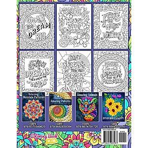 Hey You're So Great: Inspirational and Motivational Coloring Book. Positive Quotes and Stress Relief for Adults.