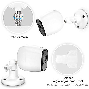 Koroao 【Latest Version】 Indoor/Outdoor Security Wall Mount for All Arlo Camera, Wyze Cam Pan/V3, Arlo Ultra, Arlo Essential, eufyCam 2 - More Stable and Flexible Arlo Accessories(2Pack, White)