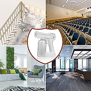 YIESERRA Steam Gun, Handheld Rechargeable Nano Atomizer 27oz Large Capacity ULV Electric Sprayer Nozzle Adjustable Fogger for Home, Office, School or Garden…