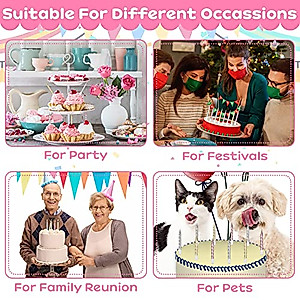 60 Pieces Gold Birthday Candles Spiral Cake Candles Metallic Cake Cupcake Candles Short Thin Birthday Candles with Holders for Birthday Wedding Party Cake Decorations (Gold, Silver, Rose Gold)