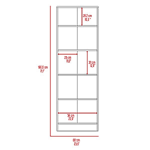 Prohonbec 71" H Modern Pantry Cabinet Cupboard, 5 Shelves, Double Door Cabinet Storage for Kitchen, Dining Room, Laundry or Utility Room (Dark Brown/Black)
