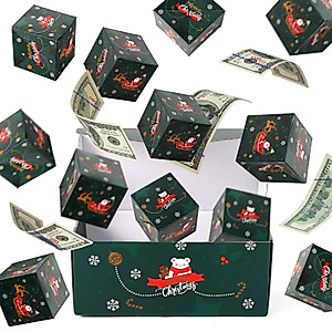 lasuroa 12pcs Surprise Gift Boxes, Christmas Explosion Gift Box Pop Up Gift Boxes Surprise Birthday Box for Christmas Birthday (Green)
