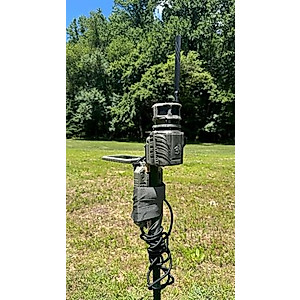 Stealth Cam Revolver 36MP Trail Camera with 1080P HD Video at 30 FPS, 0.4 Sec Trigger Speed, 360° Panoramic View, Built-in GPS, Verizon/AT&T Cellular, 32GB SD Card, Cloth, and Solar Panel