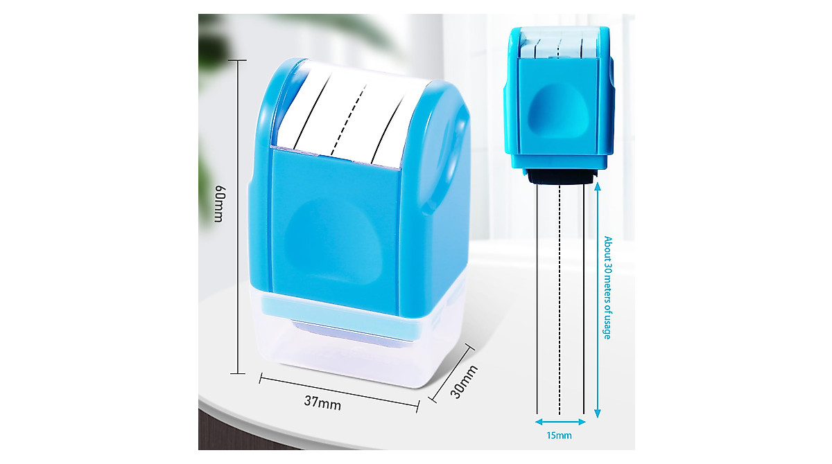 WEIMELTOY 2PCS Dashed Handwriting Lines Roller Stamp, Self-Inking ...