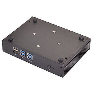 HUNSN Fanless Mini PC, Desktop Computer, HTPC, Kodi Box, Intel Core I5 4200Y / 4300Y, Windows 11 or Linux Ubuntu, BM05, VGA, HDMI, LAN, 4 x USB3.0, 2 x USB2.0, 8G RAM, 128G SSD