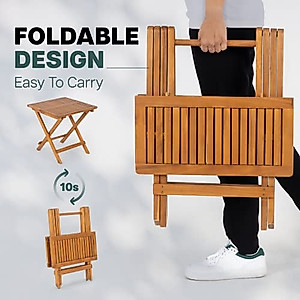 Folding Bistro Side Table