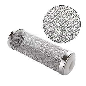 Senzeal 12mm Aquarium Filter Intake Cover Stainless Steel Fish Tank Fish Shrimp Mesh Net Filter Guard for Aquarium Fish Tank