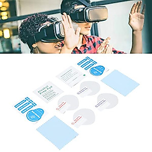 070 4Pcs Protective Film Lens Protector for Oculus Quest 2, Scratch-Resistant Lens Film VR Screen Cover Protectors for Virtual Reality Lenses, Accessories for VR Headsets
