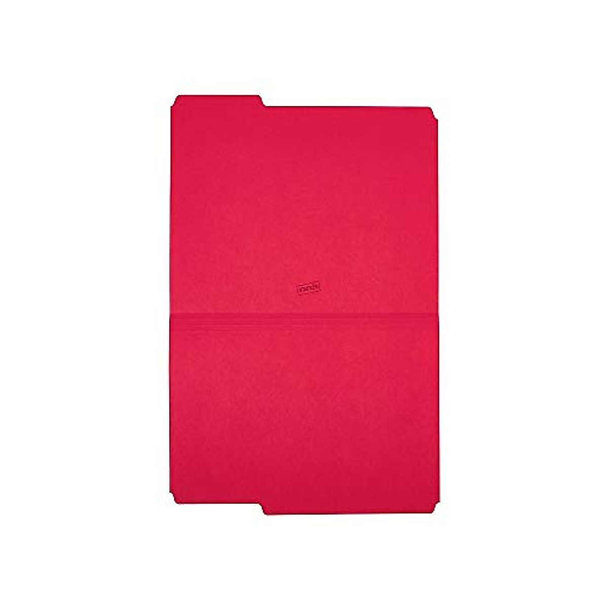 Staples 508978 Colored File Folders W/Reinforced Tabs Letter 3 Tab Red 100/Box