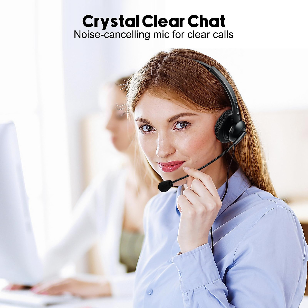 MKJ Cisco Phone Headset with Noise Canceling Microphone Corded RJ9 Call Center Telephone Headset for Cisco Office Landline 6841 CP-7821 7940 7942G 7945G 7961G 7962G 7965G 7971G 7975G 8865 8961 9951