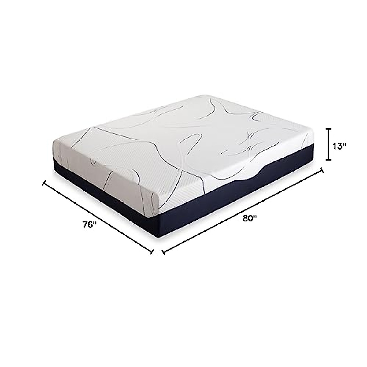 Night Therapy MyGel 13 inch Memory Foam Mattress, King