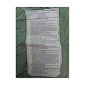 USMC MILITARY MODULAR SYSTEM- GREEN PATROL SLEEPING BAG