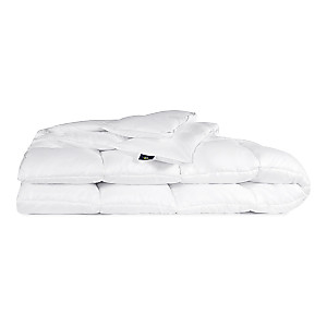 SERTA Down Illusion All Season Hypoallergenic Down Alternative Comforter with Corner Loops, Full/Queen, White