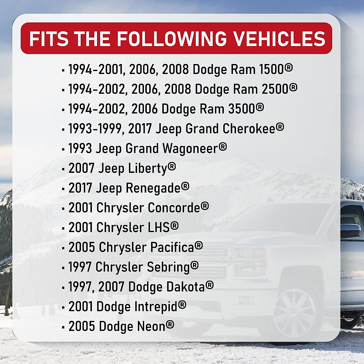 HVAC Blower Motor Fan Resistor - AC Heater Relay - Replaces 973-020, 68004241AA, 5012212AA, 4720278 - Compatible with Chrysler, Dodge & Jeep Vehicles - Ram 1500, 2500, Concorde, Grand Cherokee