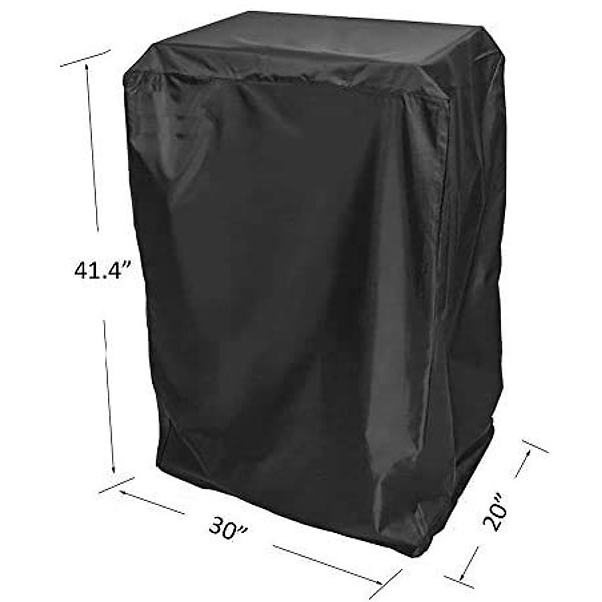 BBQ funland Cover for Masterbuilt 40" Propane Smokers and Others, Heavy Duty Electric Smoker Cover Waterproof, Black