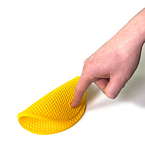 YERETOLO Silicone Steamer Basket for 6 & 8qt instant pot, ninja pressure cooker- Food Safe BPA free- Foldable Colander with Silicone handles - Includes Silicone Pot Holder Trivet Mat