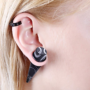 WBRWP 32pcs Ear Stretching Kit Set - Acrylic Tapers and Plugs with Double O-Ring Ear Expander Gauges Stretcher Body Piercing Jewelry Colorful 14g-0g