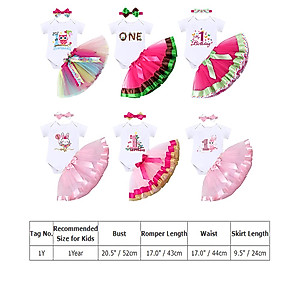 Baby Girls Butterfly 1st Birthday Outfit Butterfly Theme Birthday Party Romper + Tutu Skirt + Headband Bowknot Tutu Dress Clothes Set for Cake Smash Photo Props Purple Butterfly - 1st Birthday 1 Year