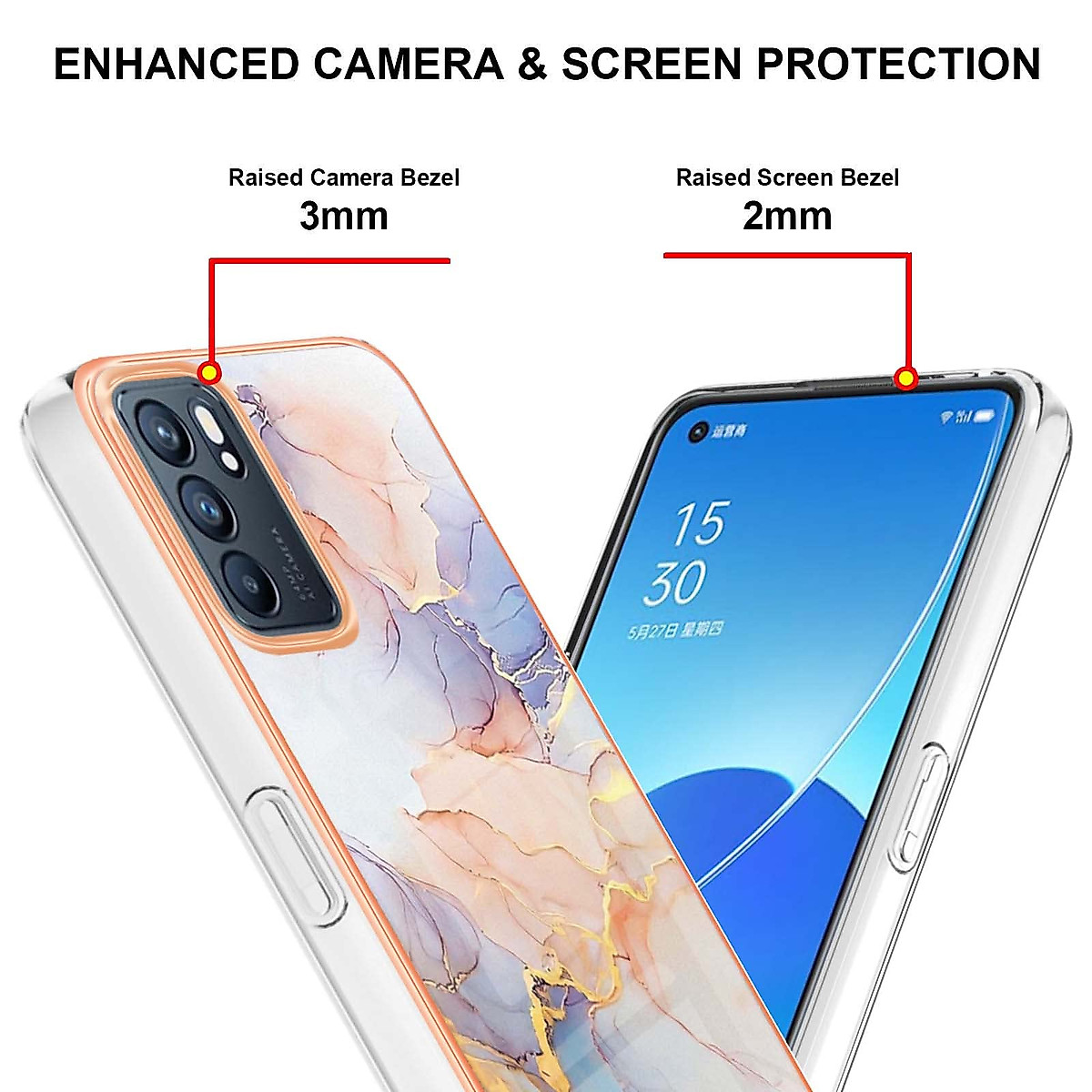 Compatible with Oppo Reno6 Pro 5G Case Cover,Compatible with Oppo Reno 6 Pro 5G for Mobile Phone TPU Case Cover LSB