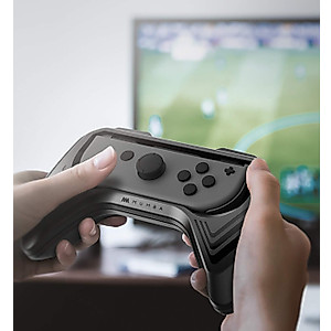 Mumba Grip for Nintendo Switch OLED & Nintendo Switch Joy-Con, 2-Pack Switch Controller Grip Handle Kit for Nintendo Switch Joy-Con (Black)