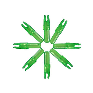 JIEXI HWYP Plastic Internal Arrow Nocks for Shaft ID 6.2mm Archery Carbon Arrow Pack of 50