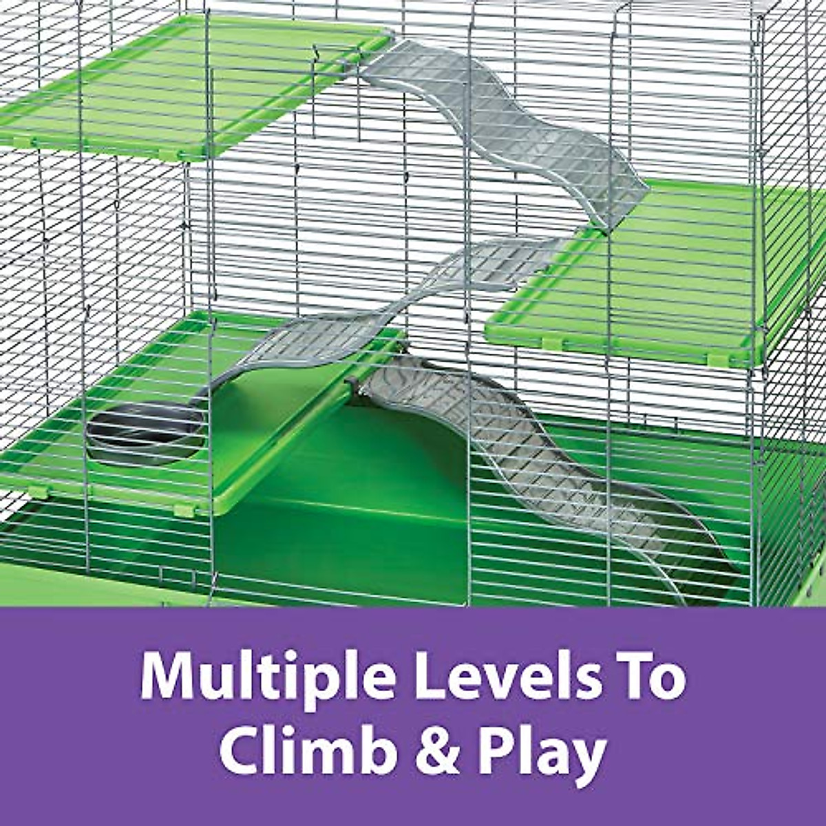 Kaytee My First Home Multi-Level Exotics Habitat for Pet Chinchillas, Rats, Degus, Sugar Gliders and Other Exotic Small Animals