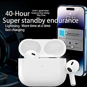 Wireless Earbuds Bluetooth 5.3 Headphones Clear Call 56H Playback IPX7 Waterproof Stereo Earphones with Charging Case Gaming Earbuds with Microphone for Android iPhone Samsung.