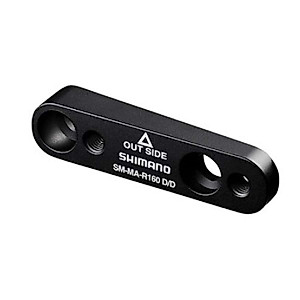 SHIMANO Flat Mount Disc Brake Adapter Rear, Flat Caliper to Flat Mount, 160Mm