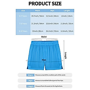 Resinta 4 Pack Girls Mesh Athletic Shorts Kids Summer Active Shorts Girls Sports Basketball Shorts Performance Gym Shorts