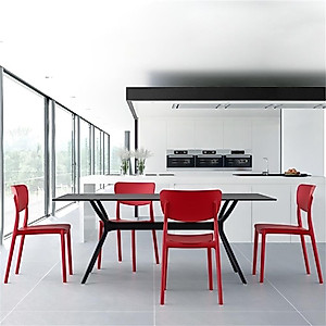 Compamia Monna Outdoor Dining Chair in Red (Set of 2)