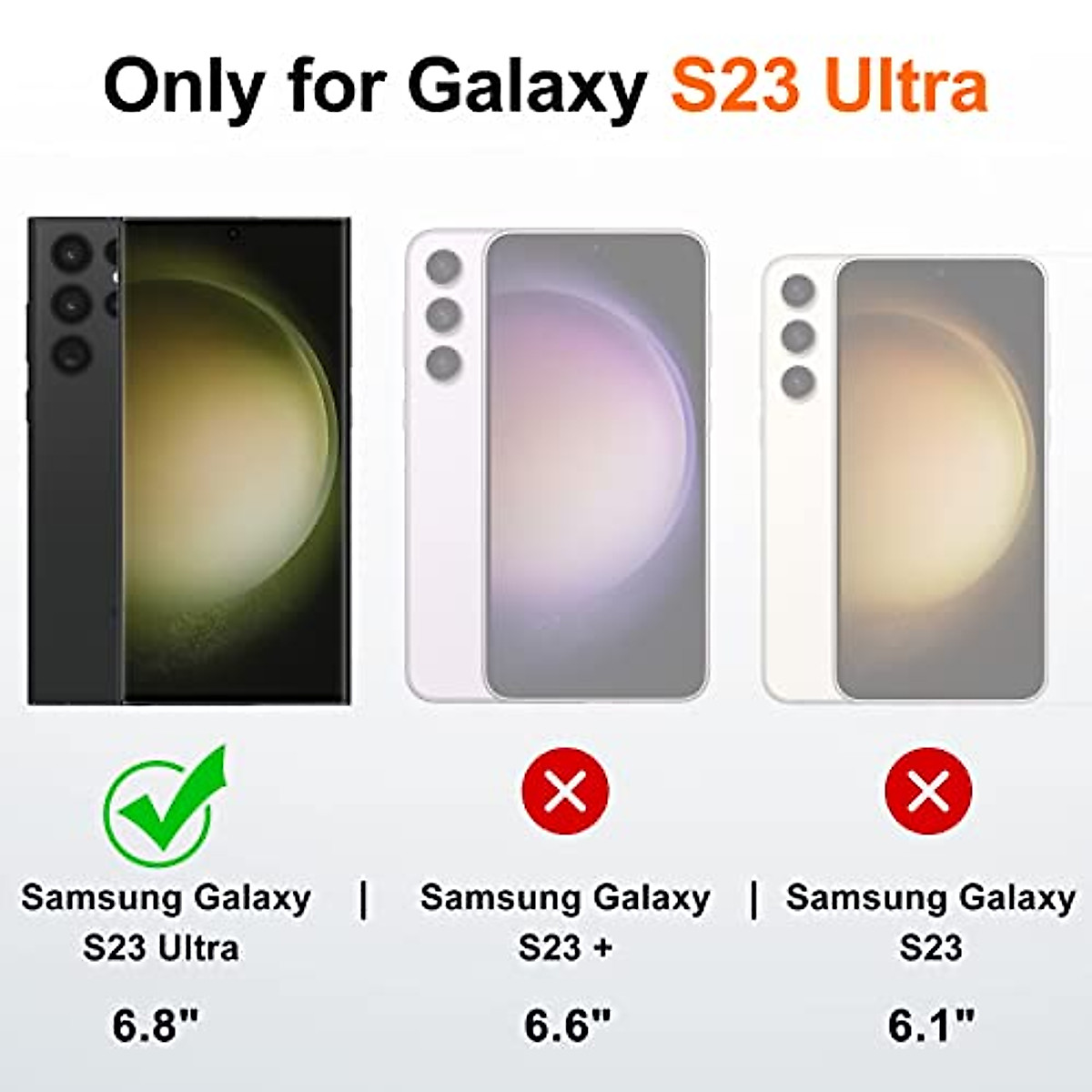 JAME for S23 Ultra Case, Slim Soft Bumper Case for Galaxy S23 Ultra, with Ring Holder Kickstand for Samsung S23 Ultra Case, Military-Grade Protection for Samsung Galaxy S23 Ultra Case, Black