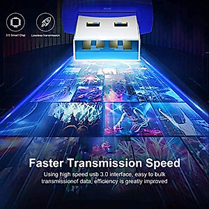 K&ZZ 32GB Flash Drives 3.0 with Lanyard 3 Pack 32 GB USB 3.0 Thumb Drive USB Stick 32G USB 3.0 Flash Drive Zip Drives for Data Storage (Red Blue Cyan)