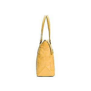 Frye Melissa Patchwork Zip Shopper, Yellow