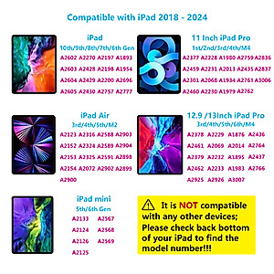 Stylus Pencil for Apple iPad 2018-2024 with Magnetic&Fast Charge Active Pencil Compatible with Apple iPad Pro13 M4/12.9/11inch,iPad Air M2/3/4/5,iPad 6-10,iPad Mini 5/6 Gen,ipad Pencil 8th&9th&10thGen