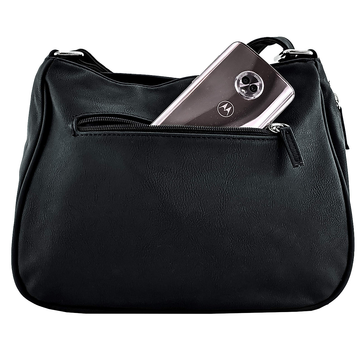 Purse King Pistol Concealed Carry Handbag (Black)