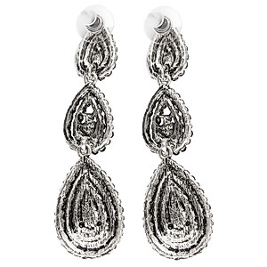 Vijiv Gatsby Earrings Vintage 1920s Drop Chandelier Flapper Jewelry Accessories