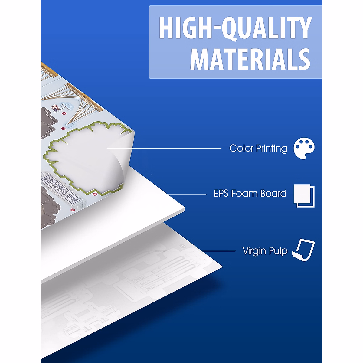 CubicFun 3D Puzzle - Puzzles for Kids Ages 8-10 New York City STEM Projects Arts and Crafts for Kids Ages 8-12 - Toys for Girls 8-10 - 8 Year Old Girl Easter Gift for Kid 8-12