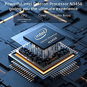 Windows 11 Laptop 14 Inch, Intel Celeron Quad-core,4GB RAM,192GB Storage(64GB eMMC+128GB SSD),BT4.2,Ultra Slim Lightweight Notebook,Work Study Laptop Computers (White)