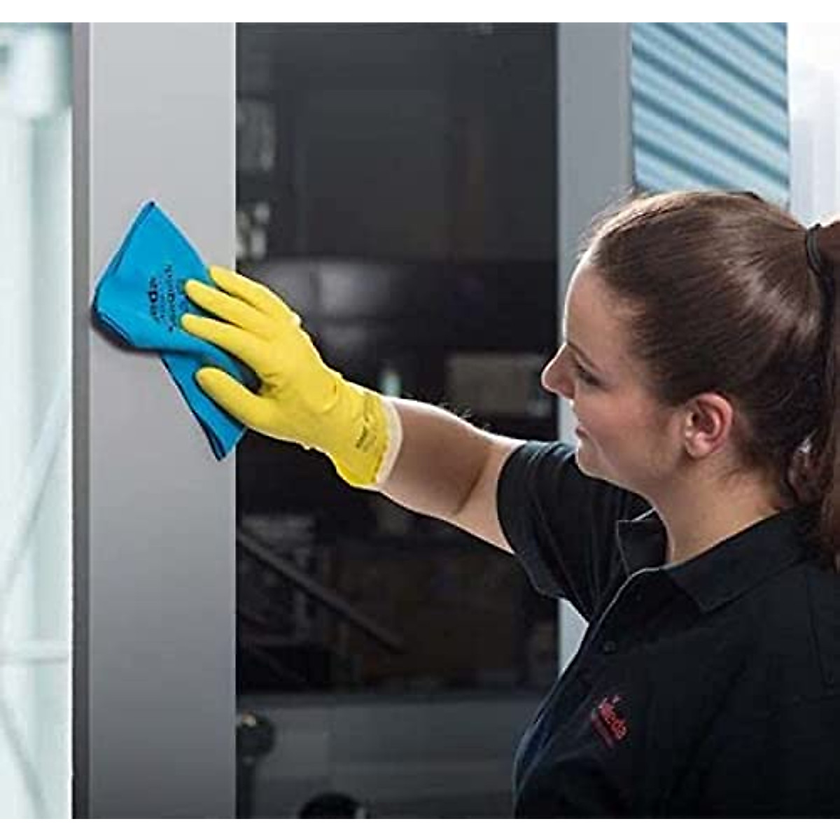 Vileda Professional - MicronQuick(Blue) Microfiber Cleaning Cloth - Reusable - Easy Wring, Streak-Free, No-Lint - Commercial Grade - Environmentally Friendly - 5 Pack - Blue