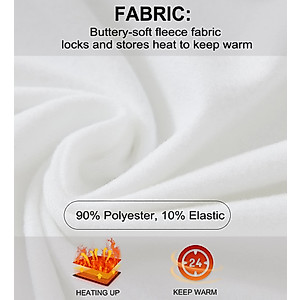 Willit Youth Boys' Compression Thermal Shirts Fleece Baselayer Long Sleeve Girls' Kids Football Soccer Undershirts White S