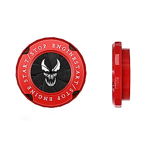 SEICAROO Push to Start Button Cover,Spin Engine Start Stop Button Cove, Rotary Car Start Button Cover,Engine Start Button Cover for Venom Car Interior Accessory