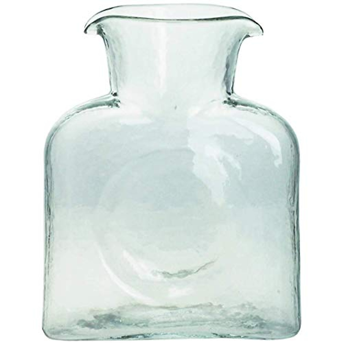 BLENKO Glass Co. 384 Water Bottle in Crystal - Hand Blown Glass Water Pitcher/Carafe/Vase - Unique Handcrafted Kitchen Decor, 36 oz.